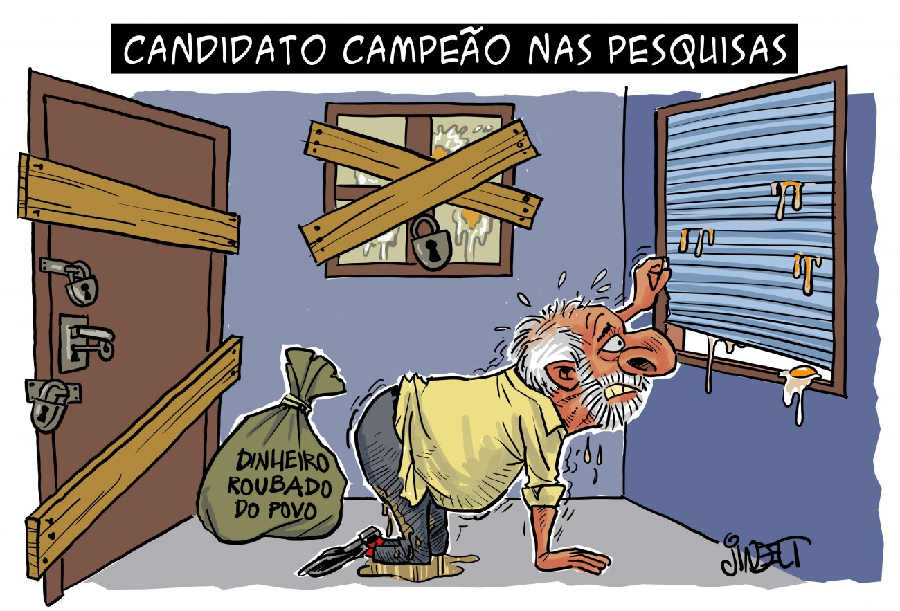 Charge da Semana - Lula, o campeão das pesquisas suspeitas