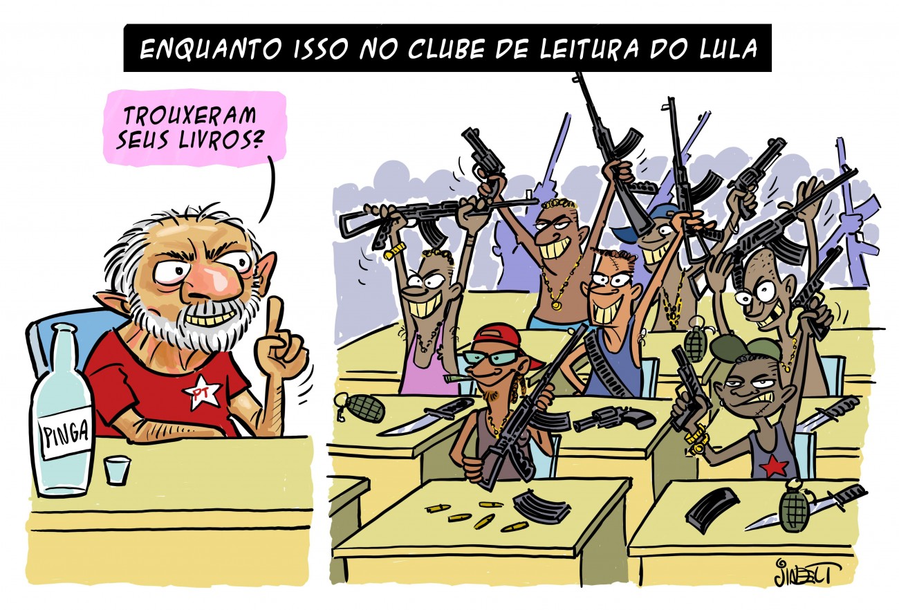 Charge da Semana - O clube de leitura do Lula